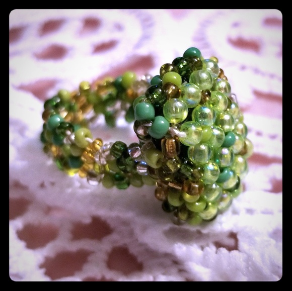 Jewelry | Handmade Beaded Ring | Poshmark